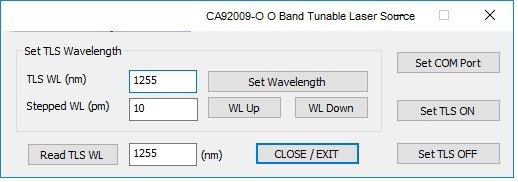CX9812-O (1250 ~ 1350 nm) O-Band Tunable Lasers Source