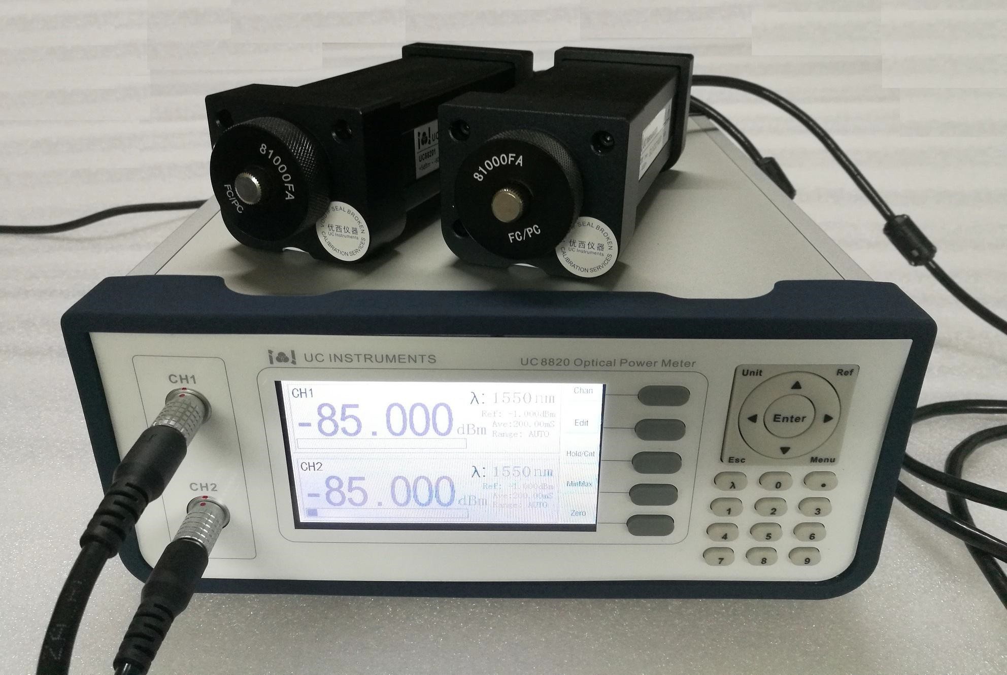 UC8820 +2XUC88201 Dual Chanel Optical Power Meter with 2 Optical Head