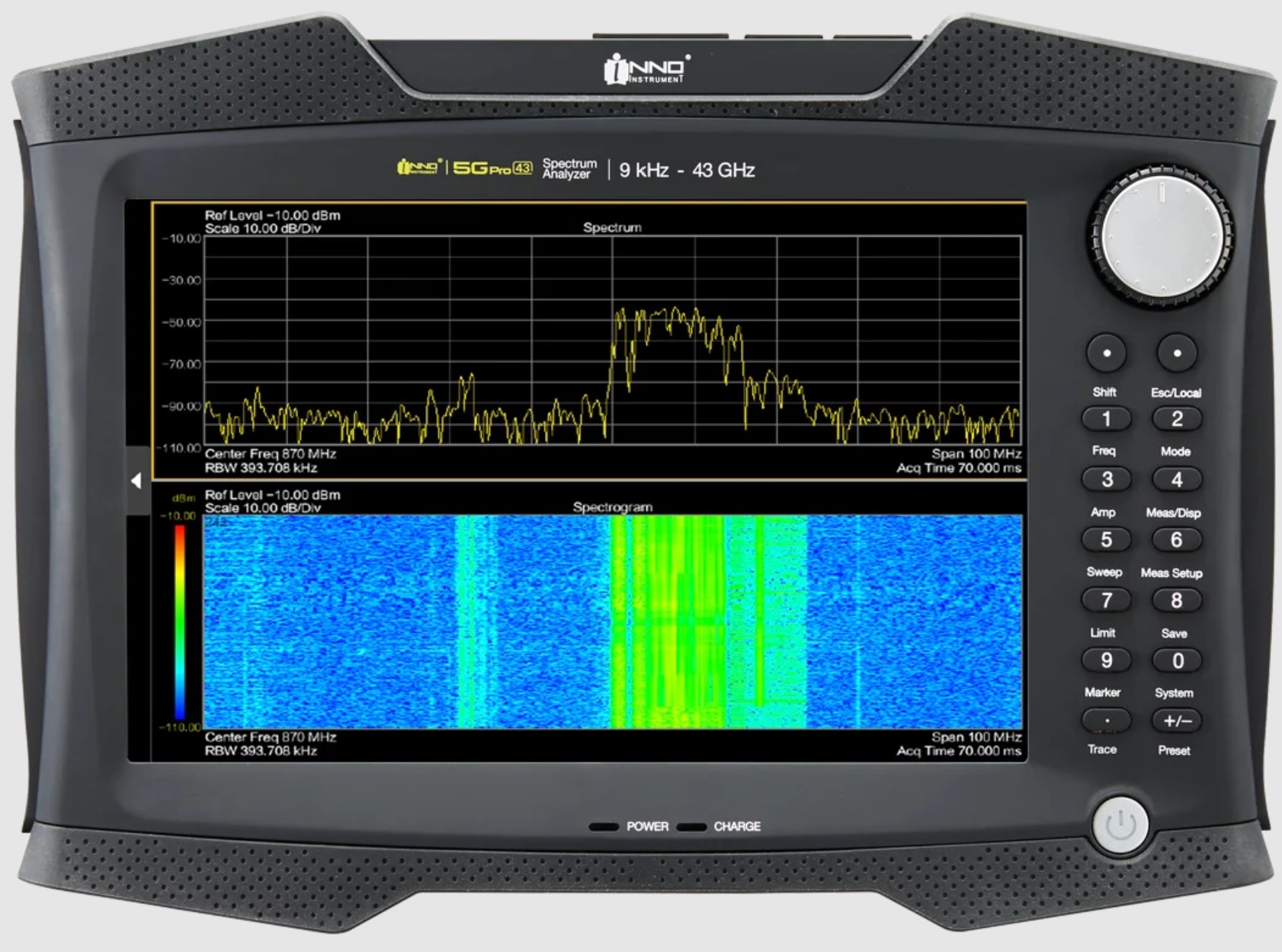 5G PRO Spectrum Analyzer, 9 kHz to 43 GHz frequency